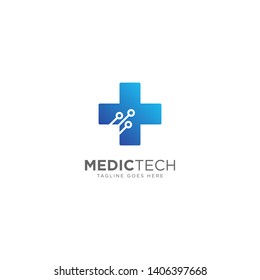 Medical Technology Logo Design Vector Stock Vector (Royalty Free ...