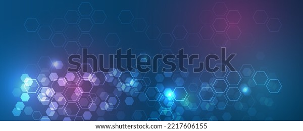Medical Technology Science Design Molecule Structure Stock Vector ...