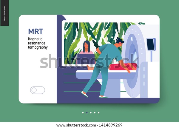Medical Tests Template Mrt Magnetic Resonance Stock Vector (Royalty ...