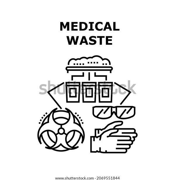 Medical Waste Vector Icon Concept Doctor Stock Vector (Royalty Free ...