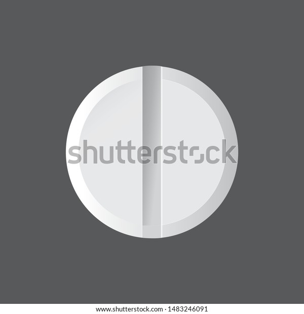 Medication Object Pill Drug Tablet 3d Stock Vector (Royalty Free ...
