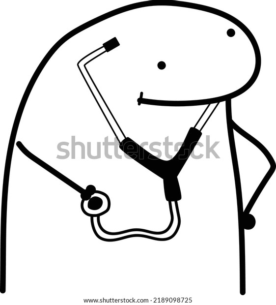 Medicine Doctor Flork Meme Vector University Stock-vektor (royaltyfri ...