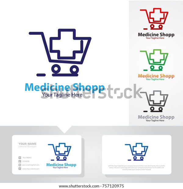 Medicine Shop Logo Stock Vector (Royalty Free) 757120975 | Shutterstock