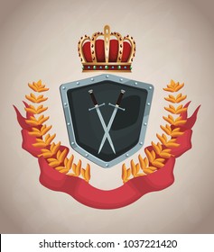 Medieval Army Emblem Stock Vector (Royalty Free) 1037221420 | Shutterstock