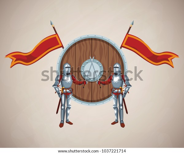 Medieval Army Emblem Stock Vector (Royalty Free) 1037221714 | Shutterstock