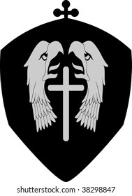 Medieval Christian Shield Stock Vector (Royalty Free) 38298847 ...