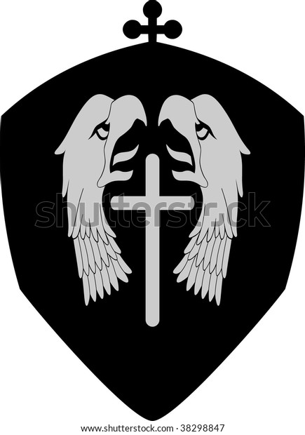 Medieval Christian Shield Stock Vector (Royalty Free) 38298847 ...