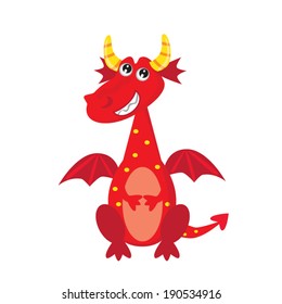 Medieval Dragon Vector Illustration Stock Vector (Royalty Free) 190534916