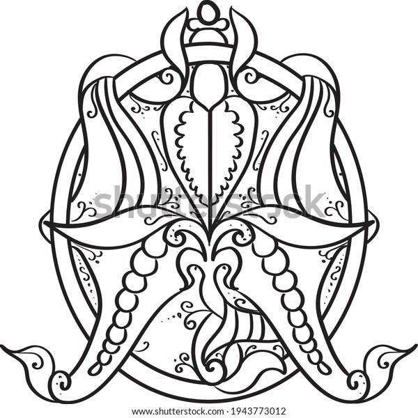 Medieval Form Image Ornament Element Stock Vector (Royalty Free ...