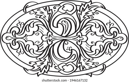 2,796 Oval mandala Stock Vectors, Images & Vector Art | Shutterstock