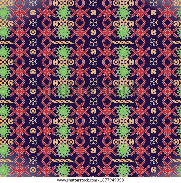Medieval Ornamental Motifs Seamless Pattern Vector Stock Vector ...