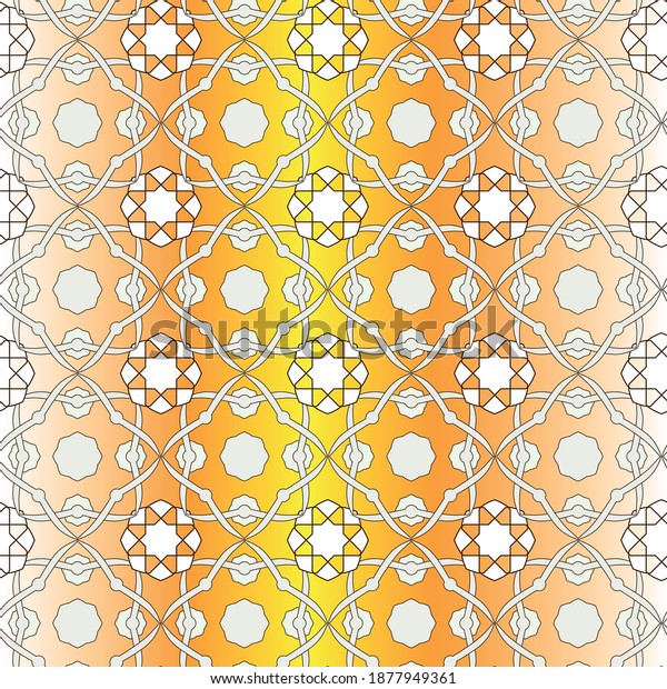 Medieval Ornamental Motifs Seamless Pattern Vector Stock Vector ...