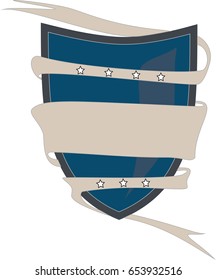 Medieval Shield Emblem Wreath Around Vector Stock Vector (Royalty Free ...
