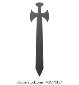 Medieval Sword Vector Toolbar Icon Software Stock Vector (Royalty Free ...