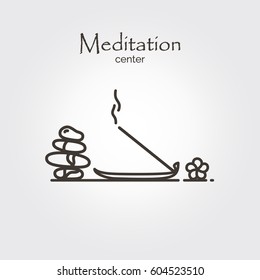 Meditation Center Logo Design Vector Template Stock Vector (Royalty ...