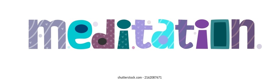 12,808 Meditation typography Images, Stock Photos & Vectors | Shutterstock