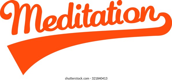 Meditation Word Stock Vector (Royalty Free) 321840413 | Shutterstock