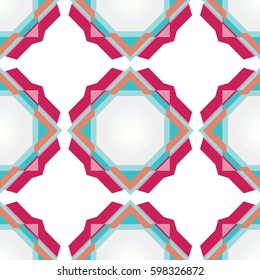Mediterranean Tiles Pink Stock Vector (Royalty Free) 598326872 ...