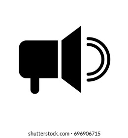 Medium Volume Icon Black Sign Design Stock Vector (Royalty Free ...