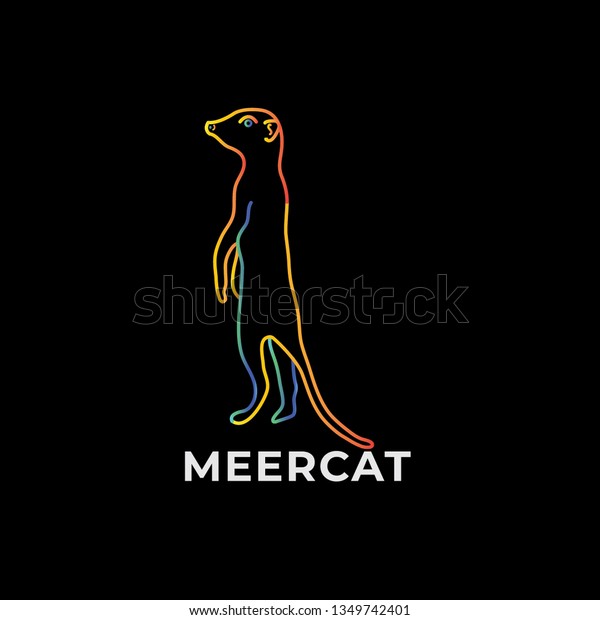 Meercat Vector Logo Stock Vector (Royalty Free) 1349742401 | Shutterstock