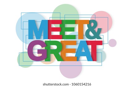 Meet Great Vector Letters Stock Vector (Royalty Free) 1060154216 ...