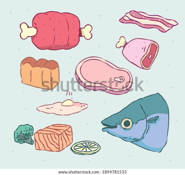 Meet Hand Style Vector Illustration Stock Vector (Royalty Free ...