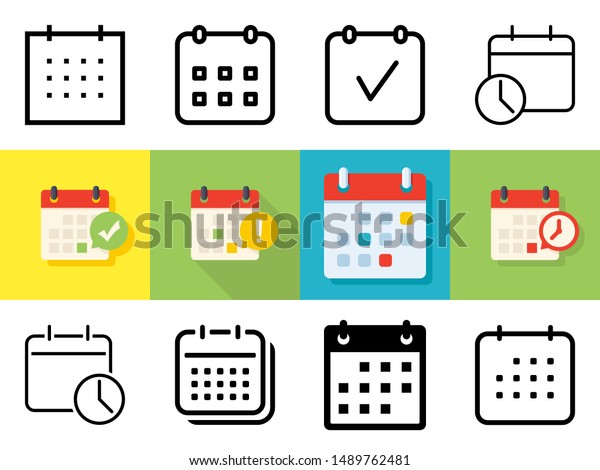 Meeting Deadlines Icon Set Different Styles Stock Vector (Royalty Free ... Meeting Deadlines Icon Set Different Styles Stock Vector (Royalty Free ...