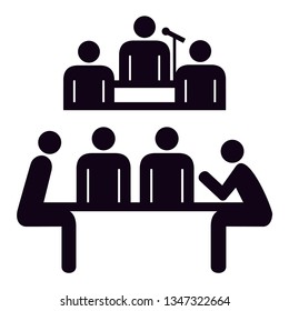 Meeting Icon Set Stock Vector (Royalty Free) 1347322664 | Shutterstock