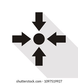 Meeting Point Flat Design Stock Vector (Royalty Free) 1097519927 ...