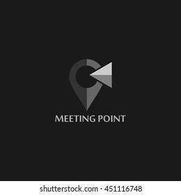 Meeting Point Logo Design Template Vector Stock Vector (Royalty Free ...