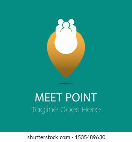 Meeting Point Logo Template Design Vector Stock Vector (Royalty Free ...