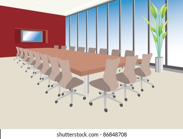 Meeting Room Stock Vector (Royalty Free) 86848708 | Shutterstock