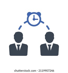 Meeting Time Icon Vector Graphics Stock Vector (Royalty Free ...