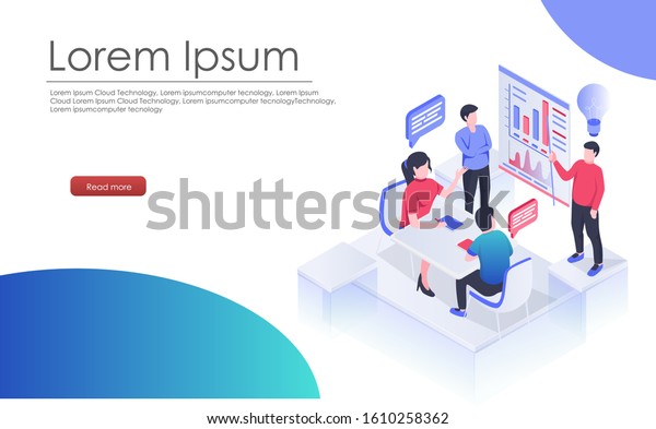Meeting Work Team Arranging Strategy Work Stock Vector (Royalty Free ...