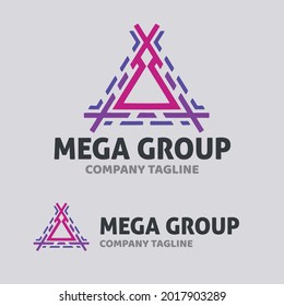 Mega Group Design Logo Template Stock Vector (Royalty Free) 2017903289 ...