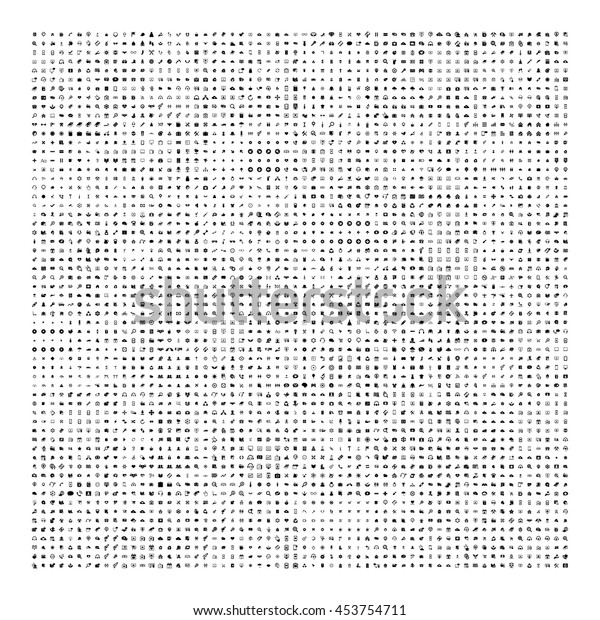 Mega Set 3600 Universal Icons Jewelry Stock Vector (Royalty Free ...