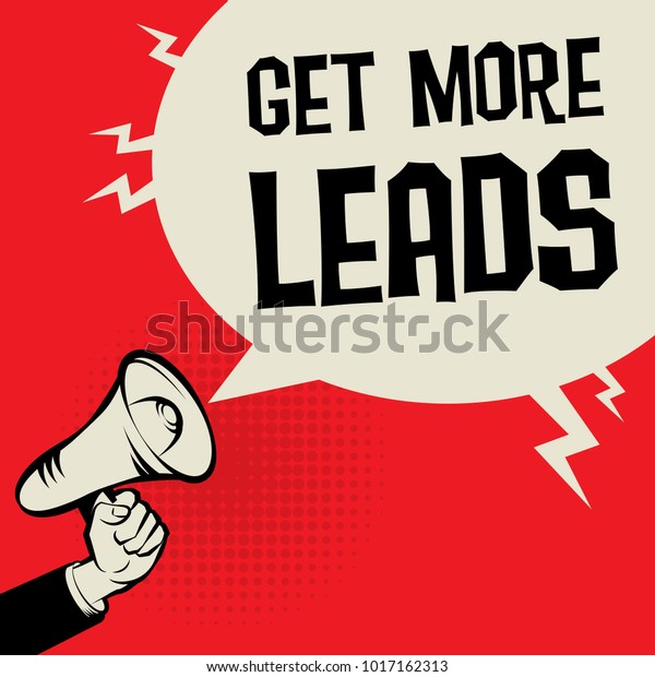 Megaphone Hand Business Concept Text Get Stock Vector (Royalty Free ...