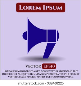Megaphone Icon Stock Vector (Royalty Free) 382468225 | Shutterstock