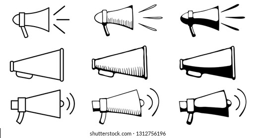 12,244 Megaphone sketch Images, Stock Photos & Vectors | Shutterstock