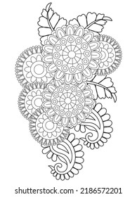 Mehndi Doodle Vector Illustration Design Element Stock Vector (Royalty ...