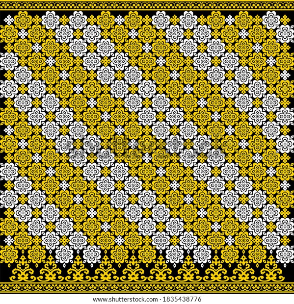 Melayu Pattern Symbol Fabric Background Other Stock Vector (Royalty ...