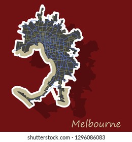 2,300 Melbourne map vector Stock Vectors, Images & Vector Art ...