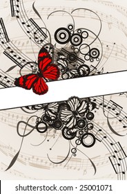 Melody Design Banner Stock Vector (Royalty Free) 25001071 | Shutterstock