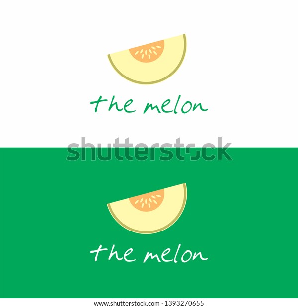 Melon Logo Sign Concept On Original Stock Vector (Royalty Free ...