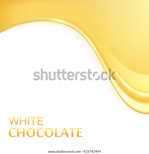Melted Flowing White Chocolate Dripping Vector: เวกเตอร์สต็อก (ปลอดค่า ...