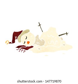 Melted Snowman Cartoon Stock Vector (Royalty Free) 147719870 | Shutterstock