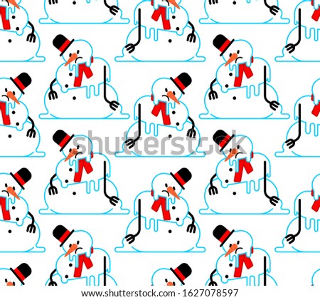 Melting Snowman Clipart | Free download on ClipArtMag