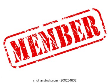 Member Stamp Red Text On White Stock Vector (Royalty Free) 200254832 ...