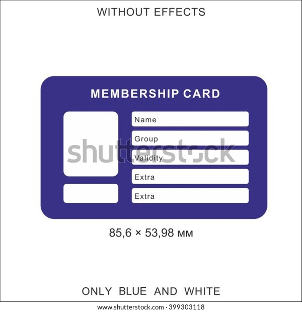 Membership Card Stock Vector (Royalty Free) 399303118 | Shutterstock