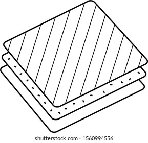 Membrane Materials Vector Outline Icon Stock Vector (Royalty Free ...